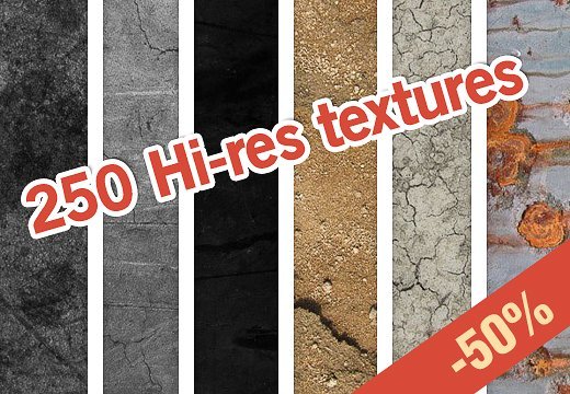 250 High-Resolution Textures in this Premier Textures Bundle