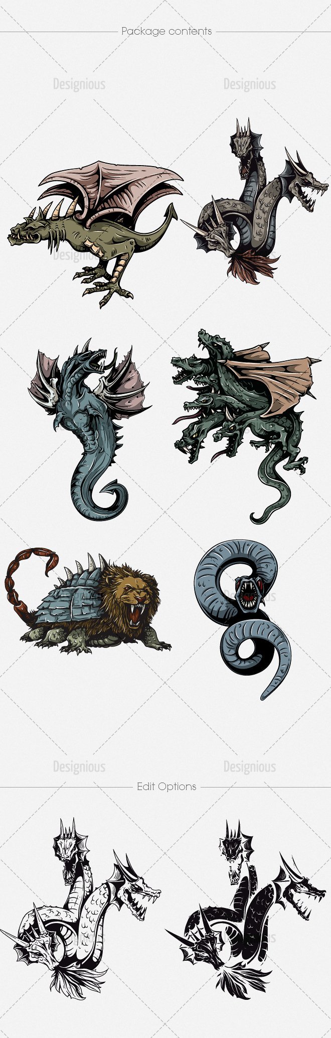 Mythical Creatures Mega Set | InkyDeals