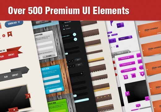Massive UI bundle with over 500 premium elements | InkyDeals