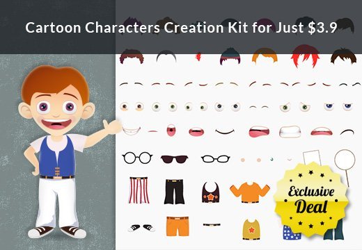 Cartoon Characters Creation Kit - Extended License | InkyDeals