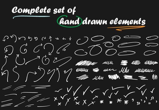 Hand-Drawn Vector Elements for Just $3 - InkyDeals Buy Now