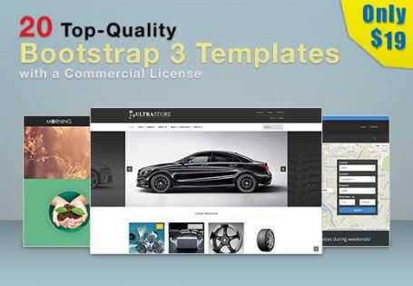 20 Top-Quality Bootstrap 3 Templates - Extended License