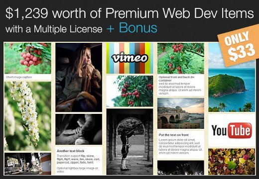 Premium Web Dev Items - Multiple License & Bonus | InkyDeals