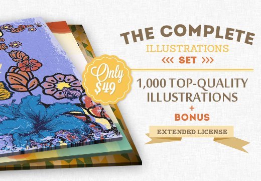1,000 Top-Quality Complete Illustrations Set | InkyDeals