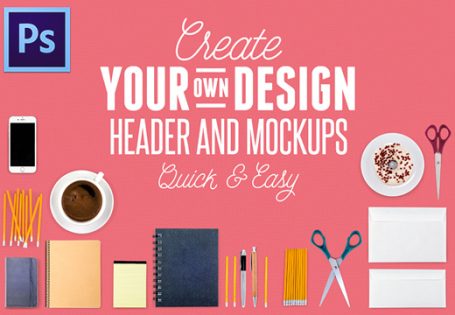 50+ Graphic Design Elements for headers & mockups