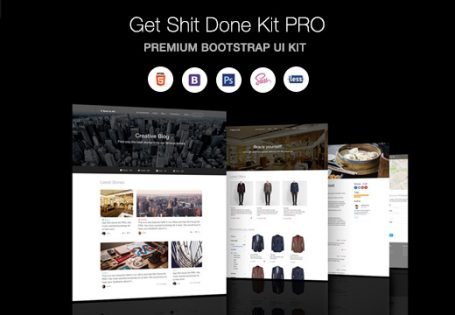 Premium Bootstrap UI Kit - Get Shit Done Kit PRO - InkyDeals