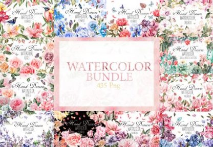 Watercolor Flowers Bundle - Only $49 $19 - InkyDeals