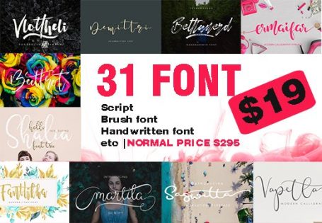 31 Studio Fonts - Only $19 - InkyDeals