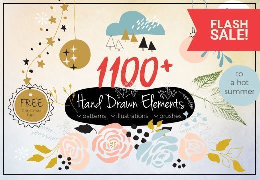 1100+ Hand-Drawn Graphics Only $19 - InkyDeals