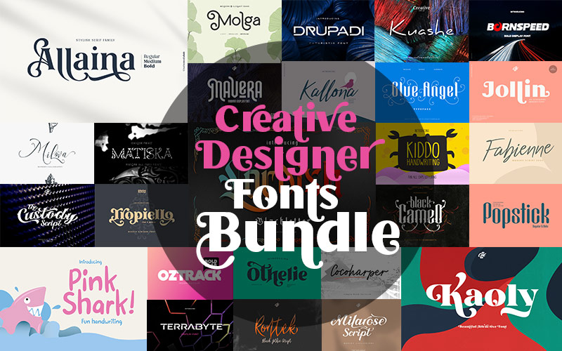 Designer Fonts: 70+ Sassy Fonts Collection - InkyDeals