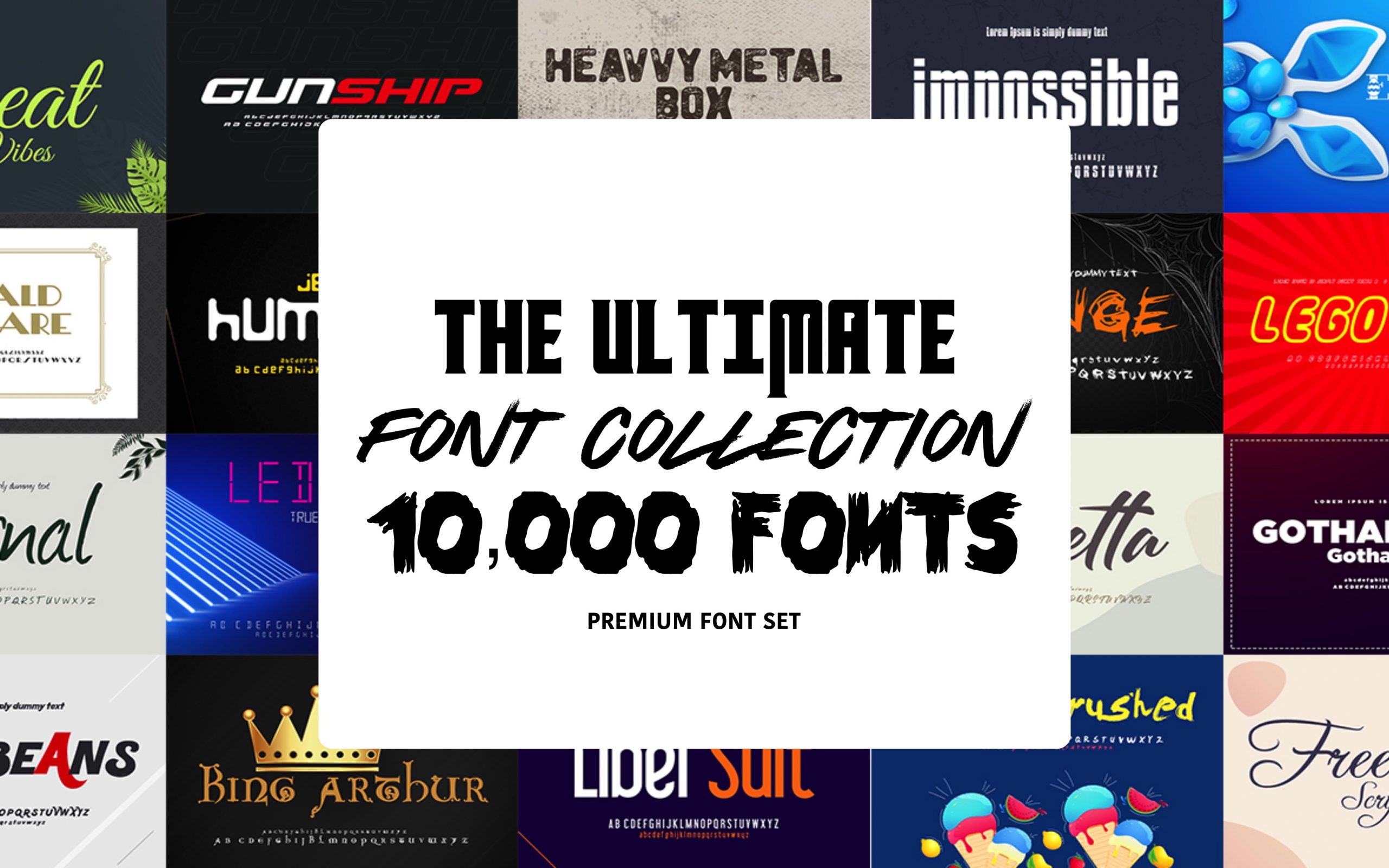 5,000 High Quality Ultimate Premium Fonts Collection | InkyDeals