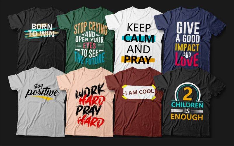 140+ Unique, Cool & Creative T-shirt Designs Bundle | InkyDeals