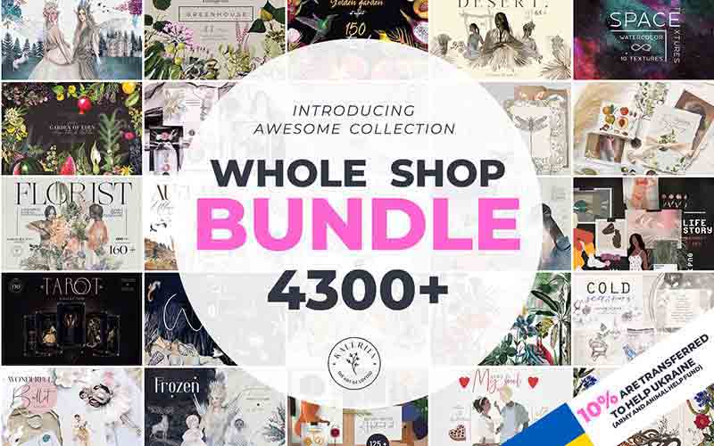 Whole Shop Bundle - With 4300+ Elements - InkyDeals