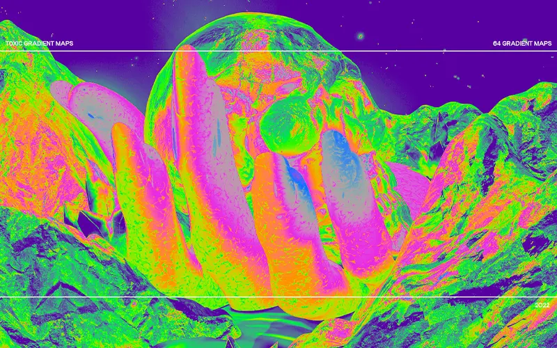 180+ Gradient Maps, Heatmaps & Stickers Bundle | DealFuel