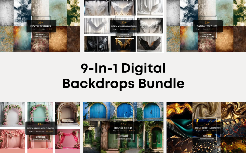 350 Digital Backdrops Package | InkyDeals