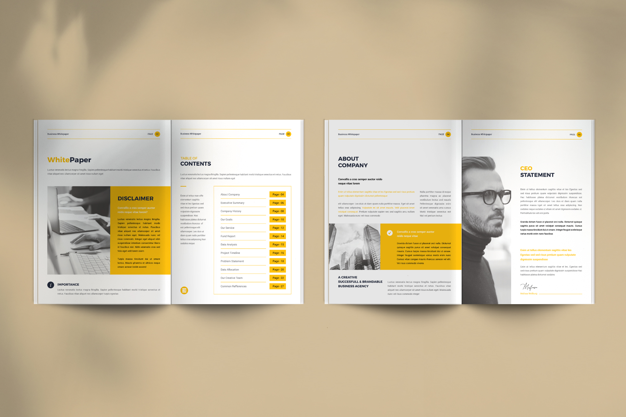 Professional White Paper Template | 28 Pages | DealFuel